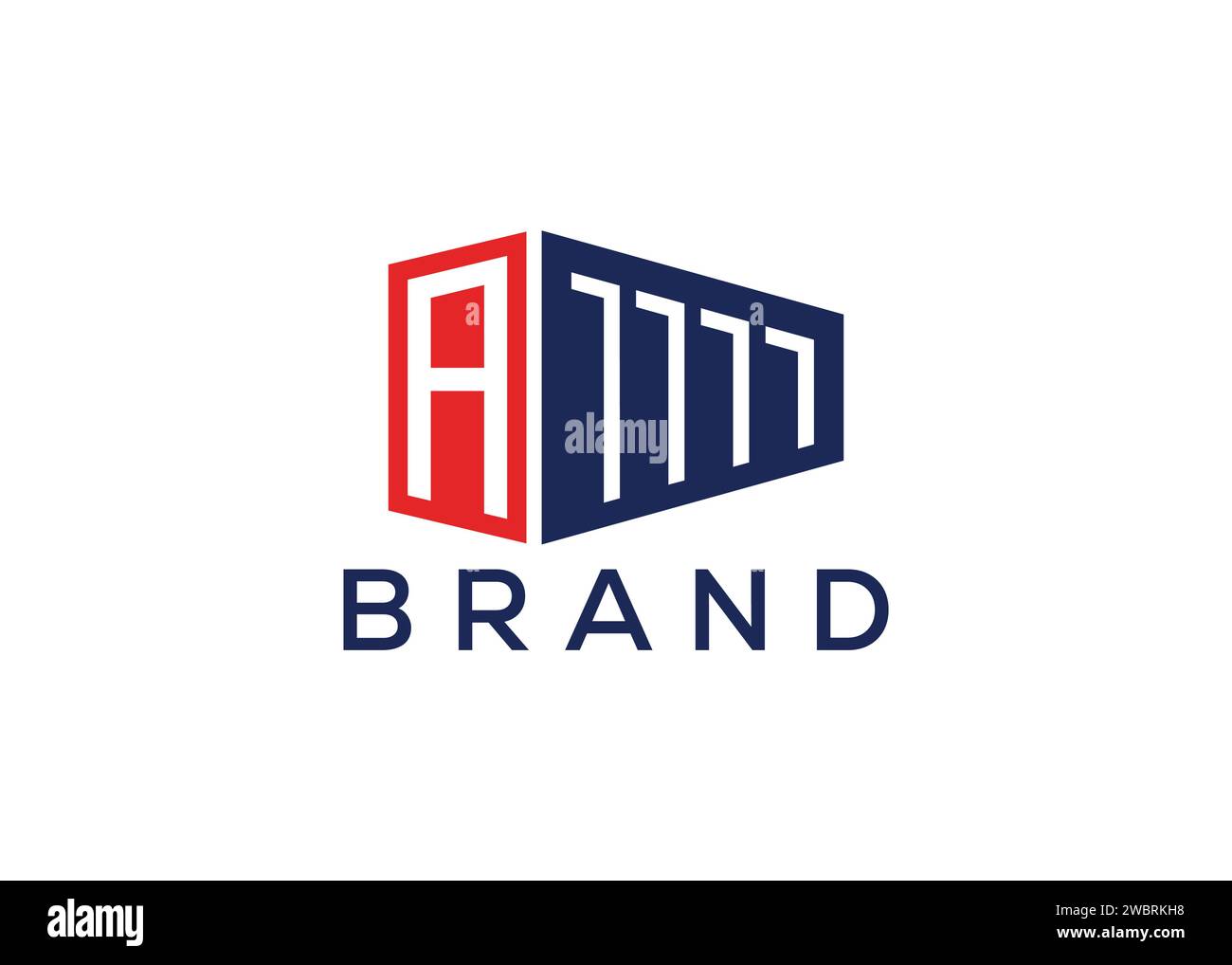 Letter A container vector monogram logo design template Stock Vector ...