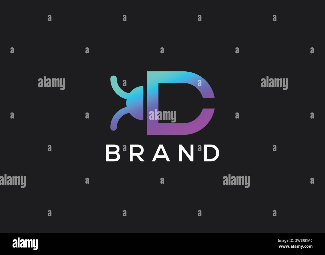 Letter C Bug icon vector monogram logo design template Stock Vector ...