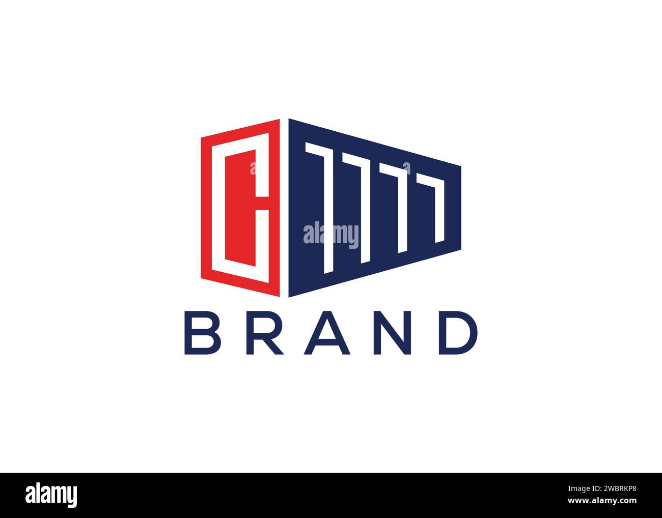 Letter c shipping container logo hi-res stock photography and images ...