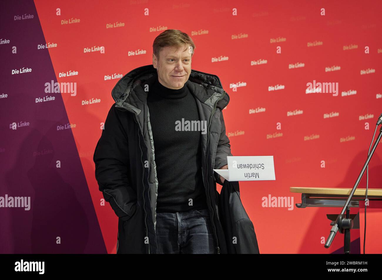 Berlin, Germany. 12th Jan, 2024. Martin Schirdewan (Die Linke), party ...