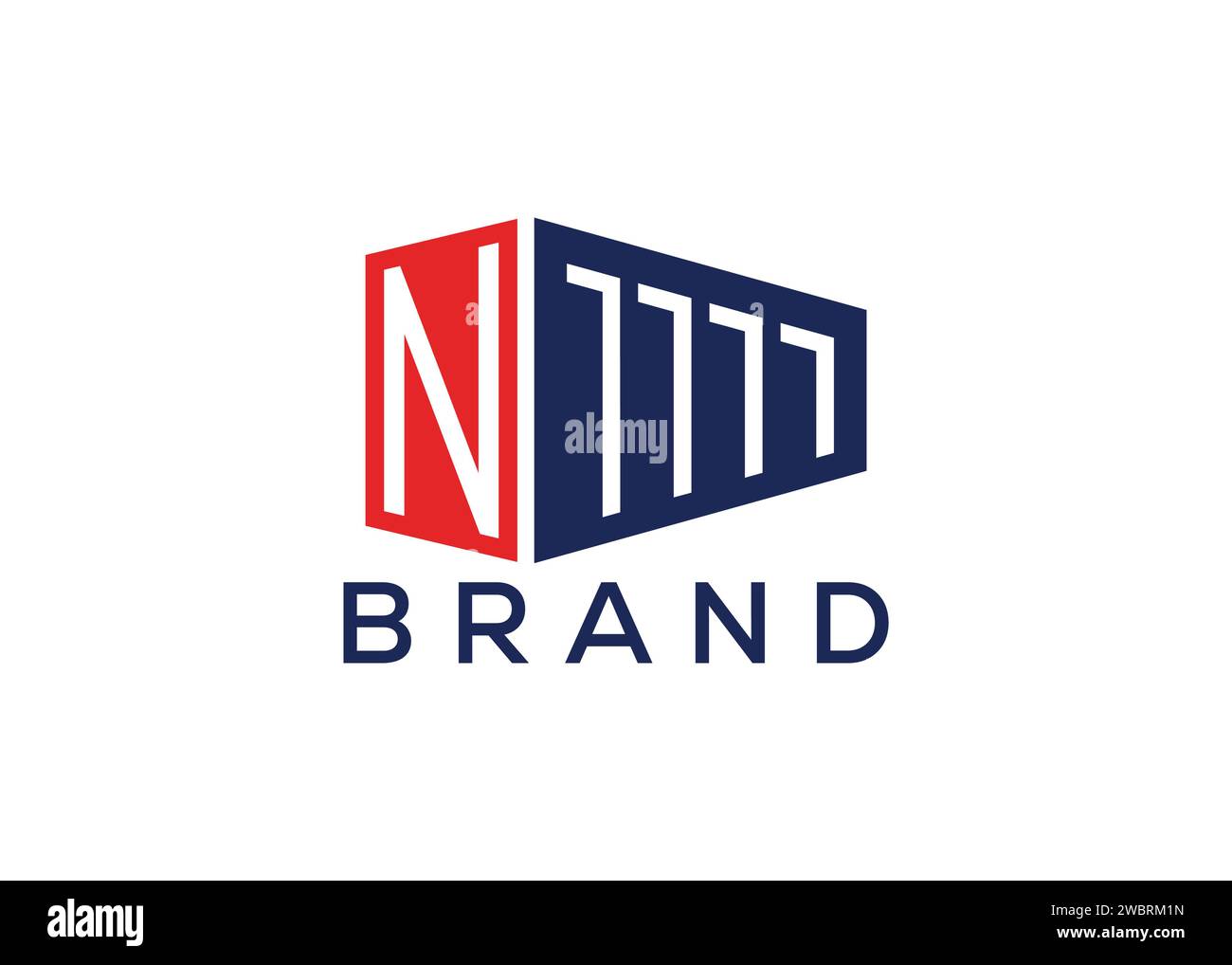 Letter n shipping container logo Cut Out Stock Images & Pictures - Alamy