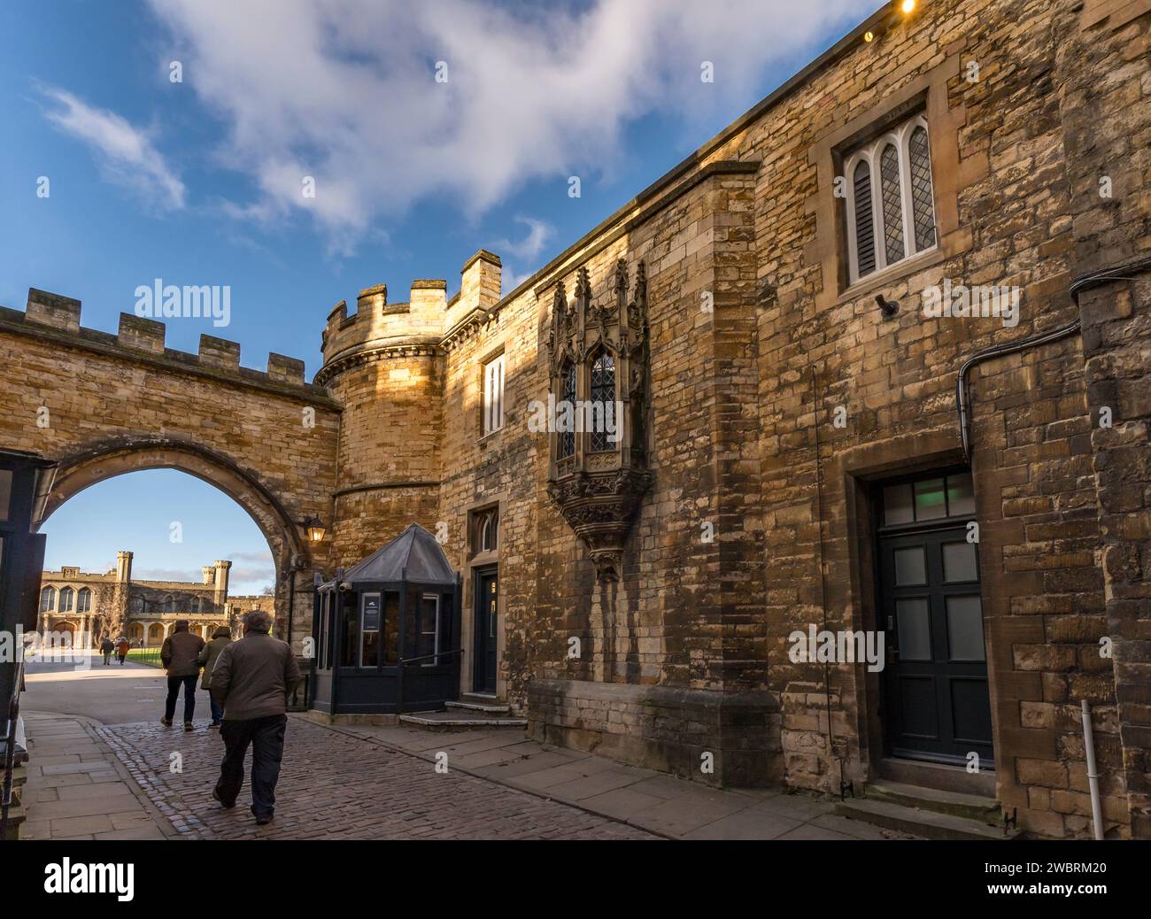 Inside lincoln castle east gate entrance hi-res stock photography and ...