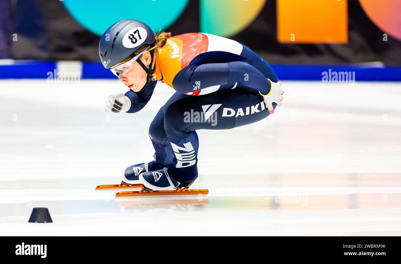GDANSK - Diede van Oorschot during the 500m heats on the first day of ...