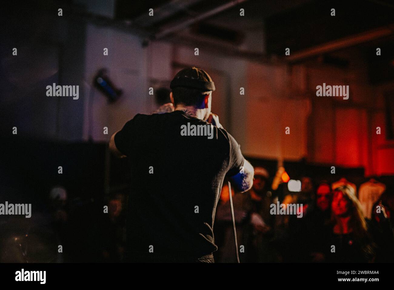 Performer onstage at event Stock Photo - Alamy