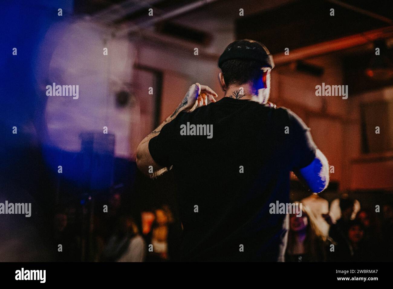 Performer onstage at event Stock Photo - Alamy