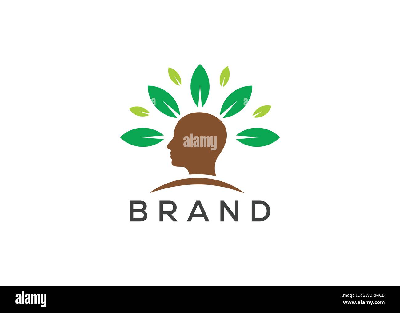 Organic leaf man logo vector. Nature man and eco life logo. Healthcare ...