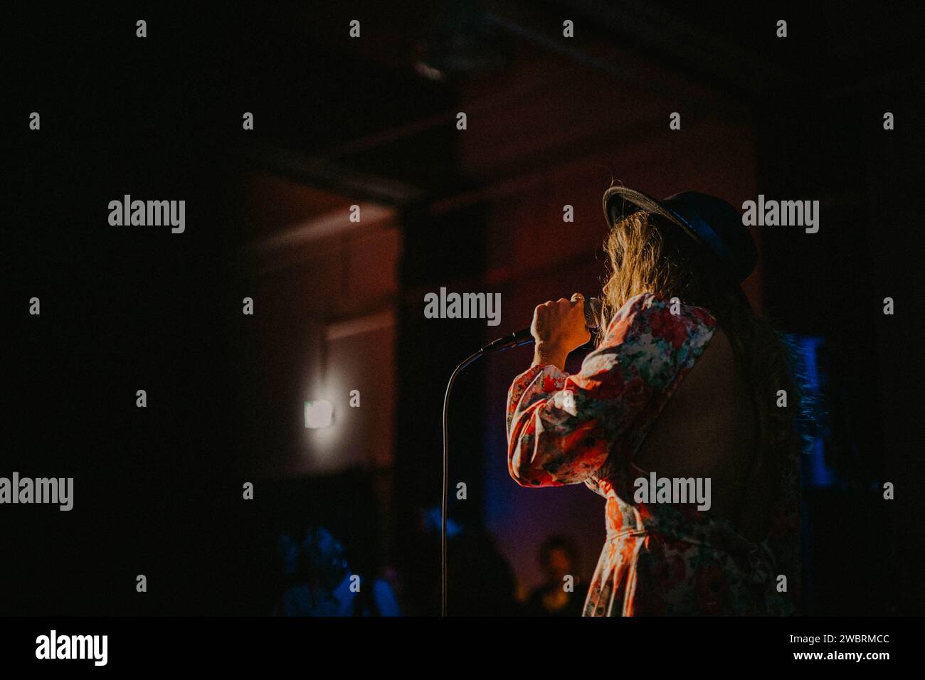 Performer onstage at event Stock Photo - Alamy