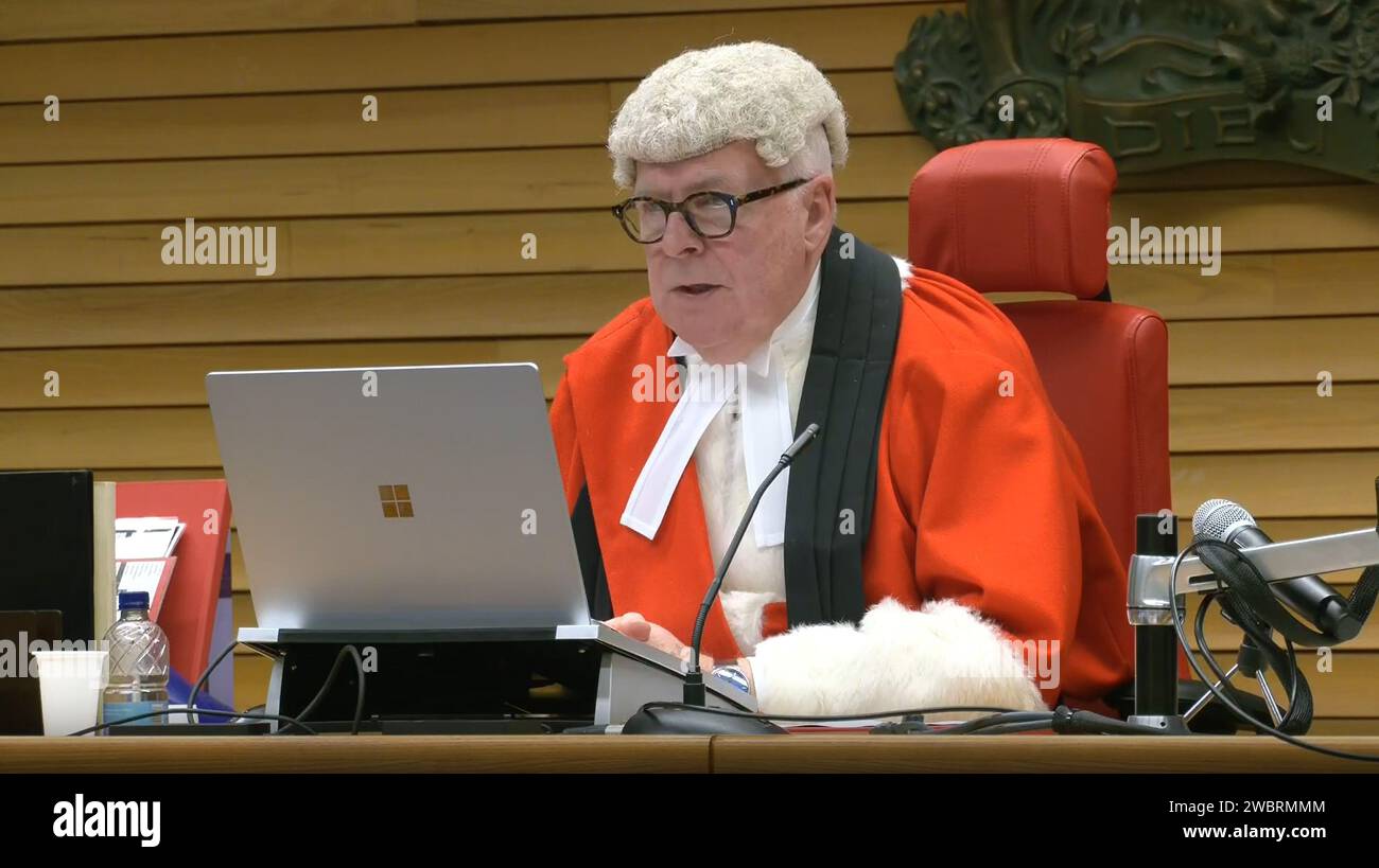 Screen grab taken from PA Video during a live broadcast from Maidstone ...
