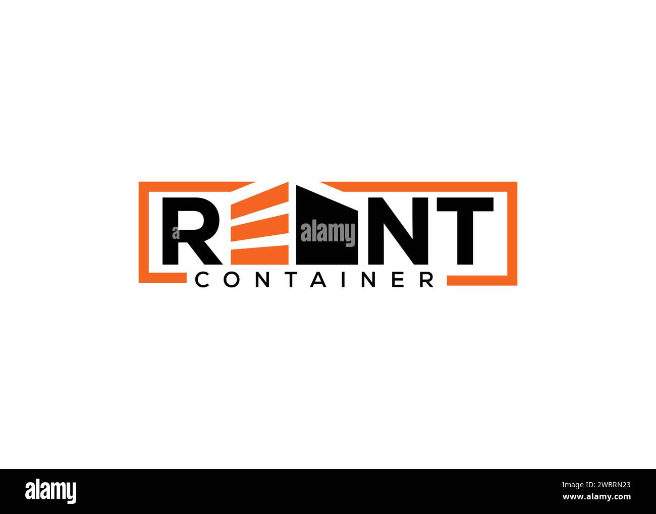 Rent container vector logo design template Stock Vector Image & Art - Alamy