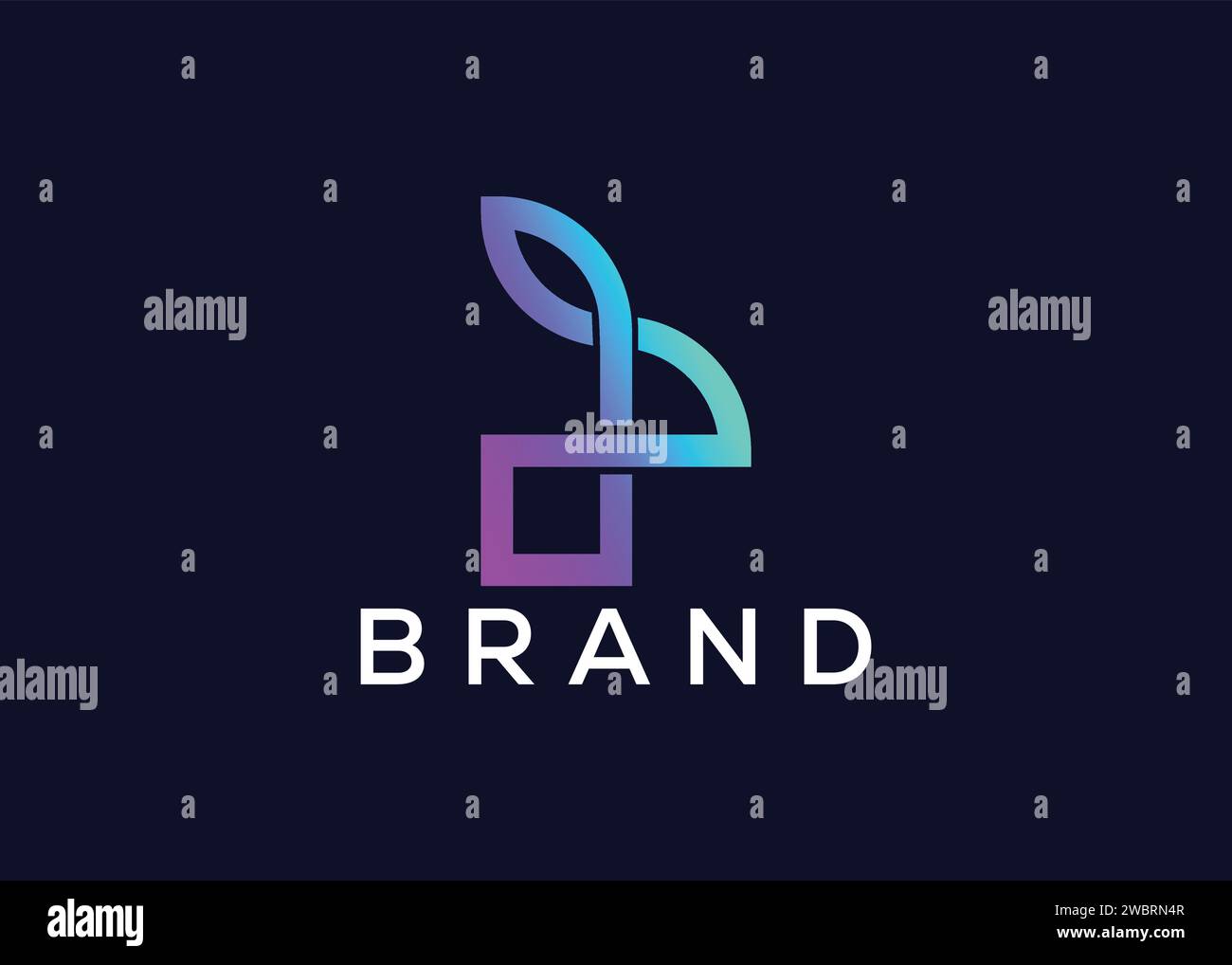 Tech rabbit vector logo design template Stock Vector Image & Art - Alamy