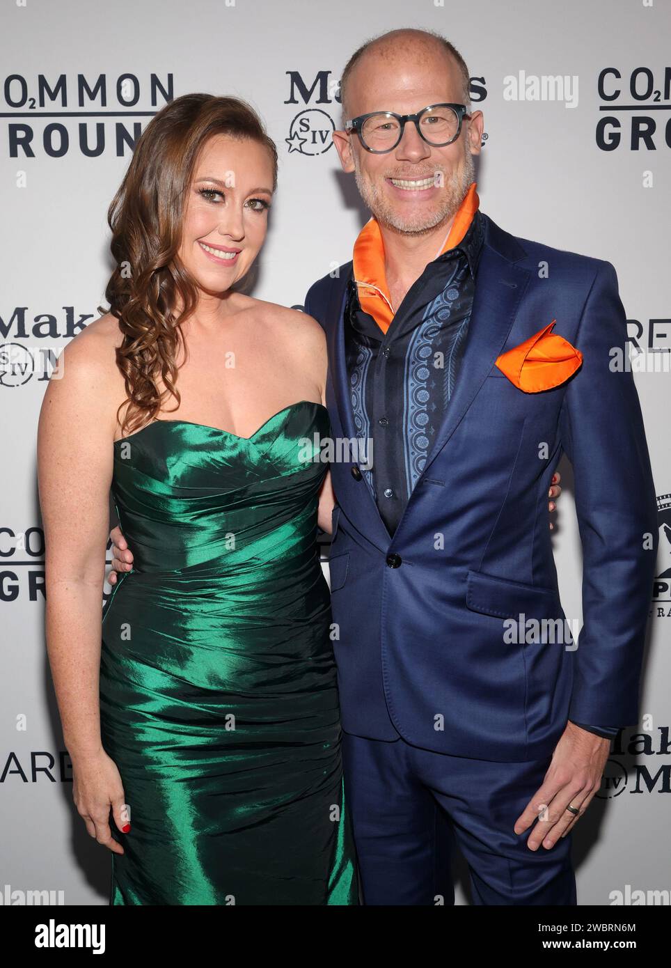 Beverly Hills Ca. 11th Jan, 2024. Rebecca Harrell Tickell, Josh Tickell ...