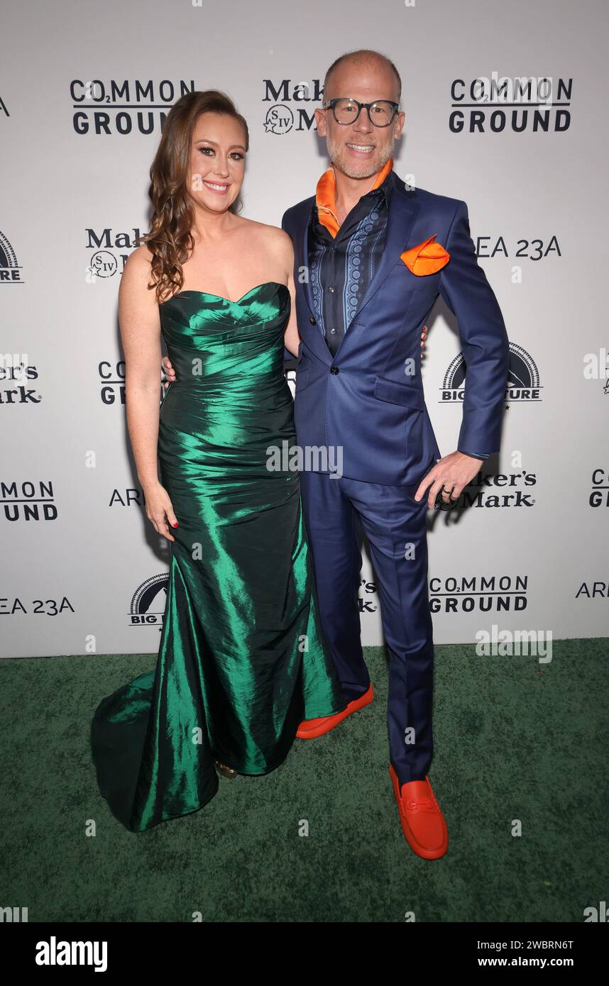 Beverly Hills Ca. 11th Jan, 2024. Rebecca Harrell Tickell, Josh Tickell ...