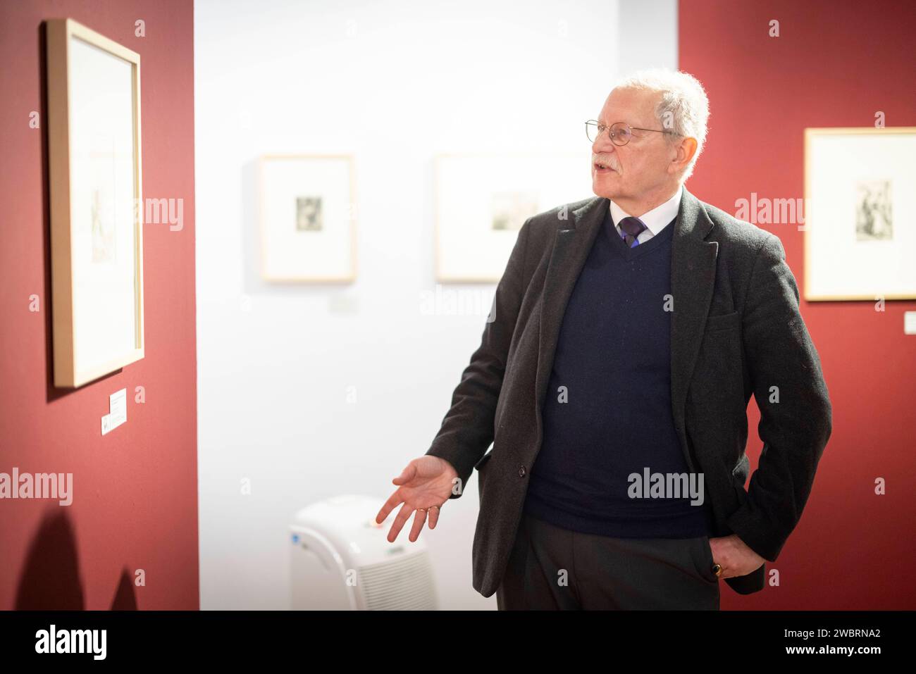 Rembrandt Kunsthaus Apolda 12012024 - Johannes Ramharter, Kurator der Ausstellung PONTE ...