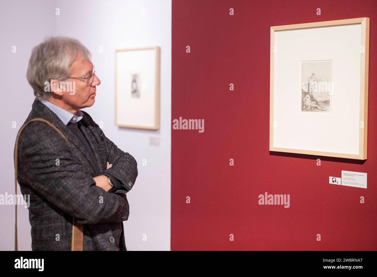 Rembrandt Kunsthaus Apolda 12012024 - Bild: Maennlicher Akt sitzend und stehend Ausstellung ...