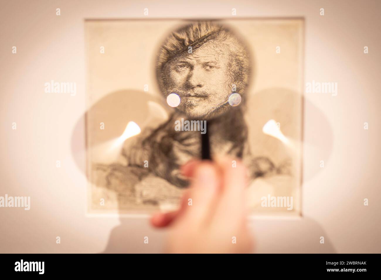 Rembrandt Kunsthaus Apolda 12012024 - Selbstportrait Rembrandts unter einer Lupe Ausstellung ...