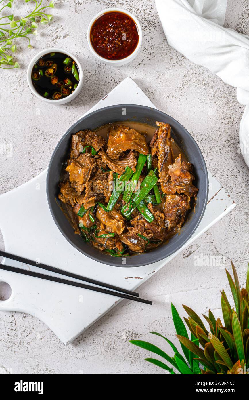 Braised Duck Traditional Chinese Cuisine Stock Photo - Alamy