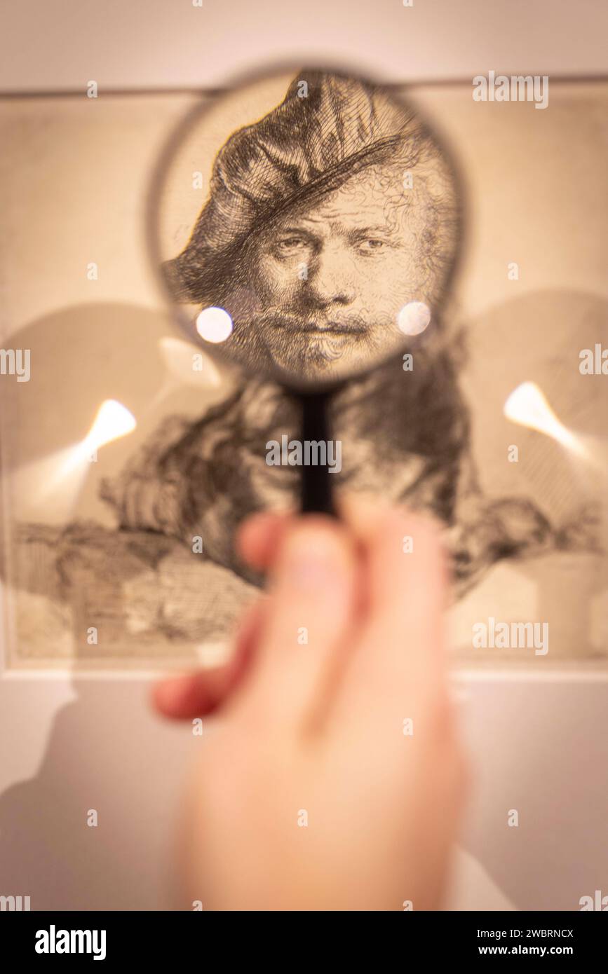 Rembrandt Kunsthaus Apolda 12012024 - Selbstportrait Rembrandts unter einer Lupe Ausstellung ...