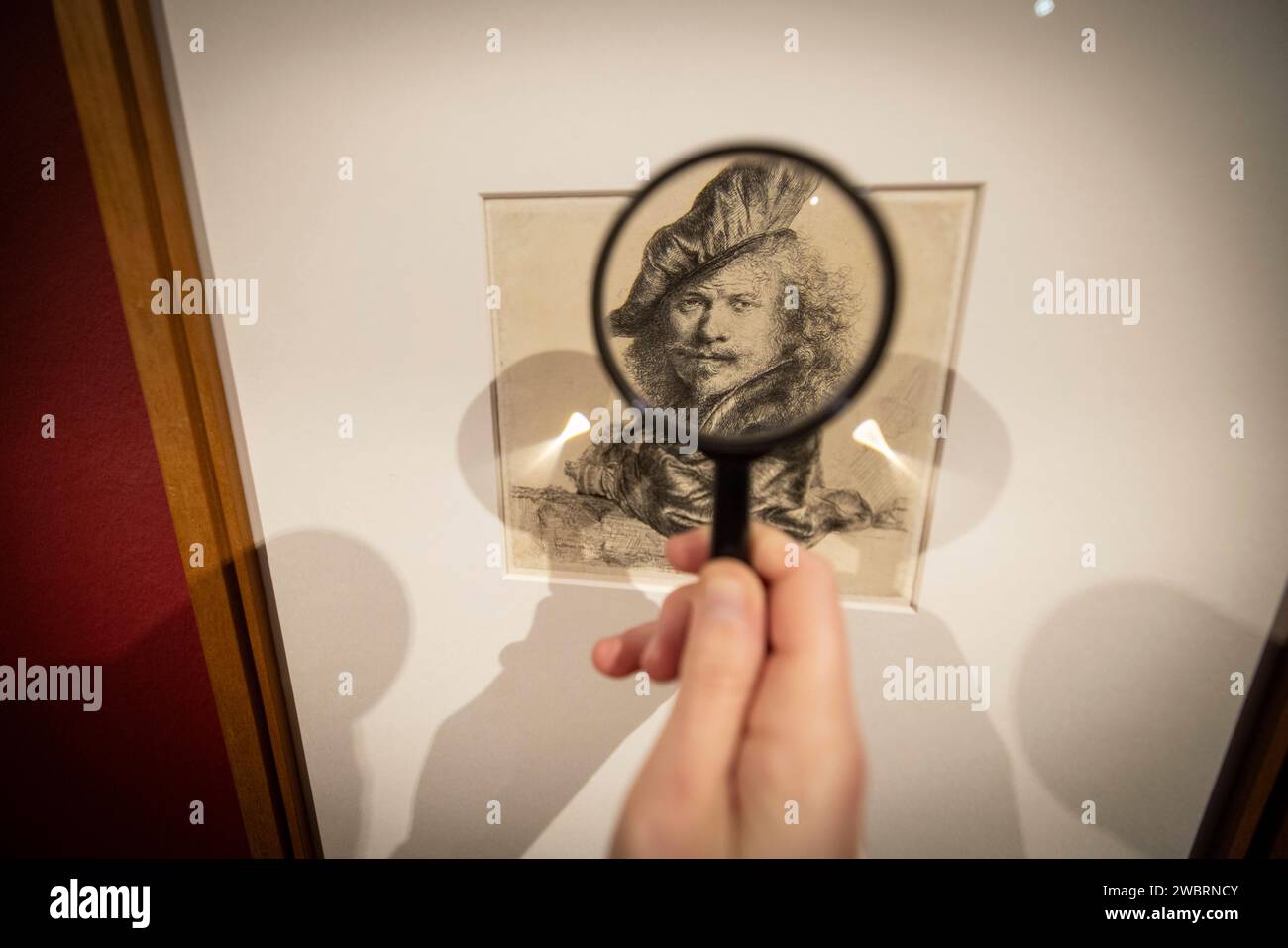 Rembrandt Kunsthaus Apolda 12012024 - Selbstportraet Rembrandts unter einer Lupe Ausstellung ...