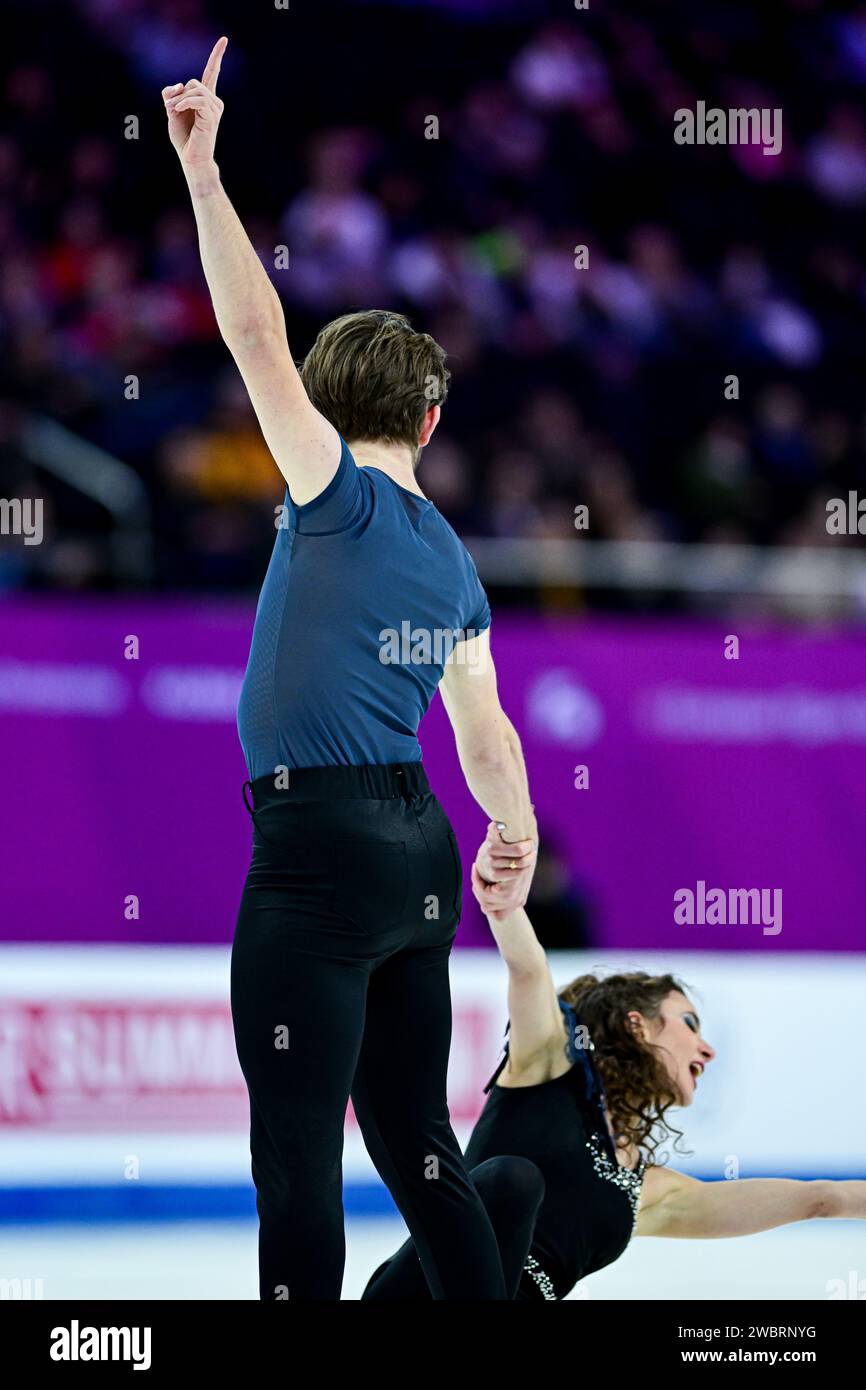 Kaunas, Lithuania. January 12, 2024, Arianna SASSI & Luca MORINI (SUI ...