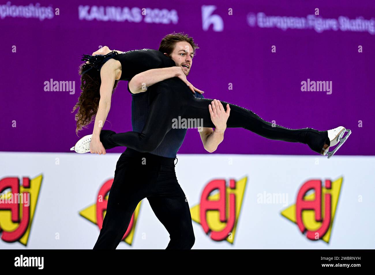 Kaunas, Lithuania. January 12, 2024, Arianna SASSI & Luca MORINI (SUI ...