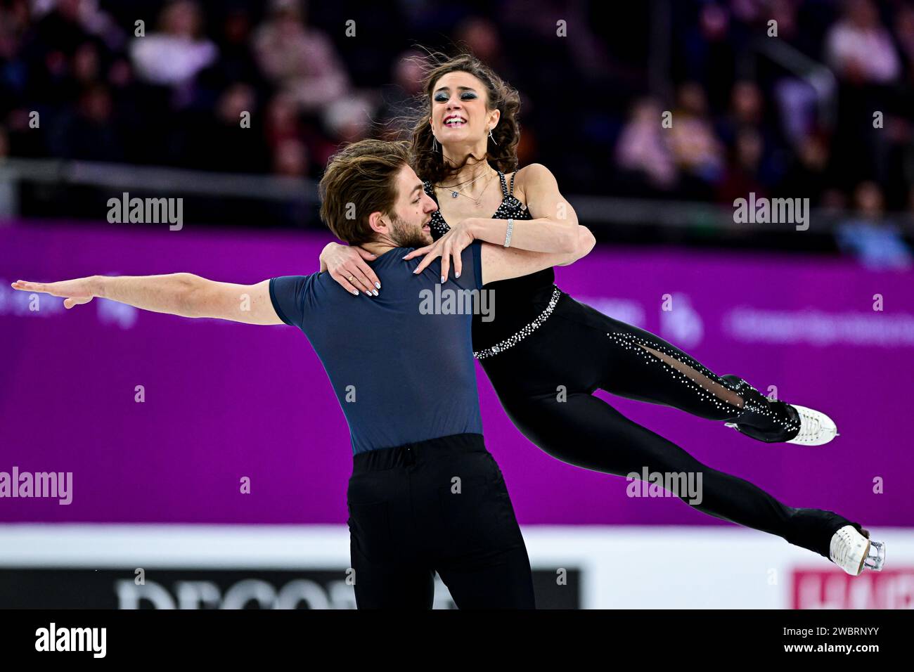 Kaunas, Lithuania. January 12, 2024, Arianna SASSI & Luca MORINI (SUI ...