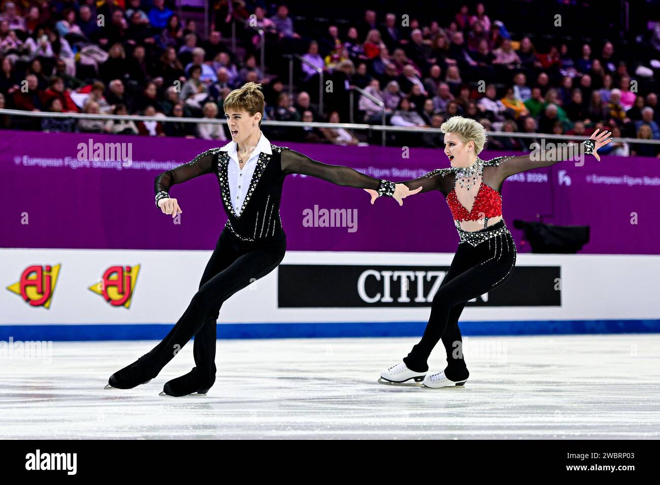 Kaunas, Lithuania. January 12, 2024, Layla KARNES & Liam CARR (GBR ...
