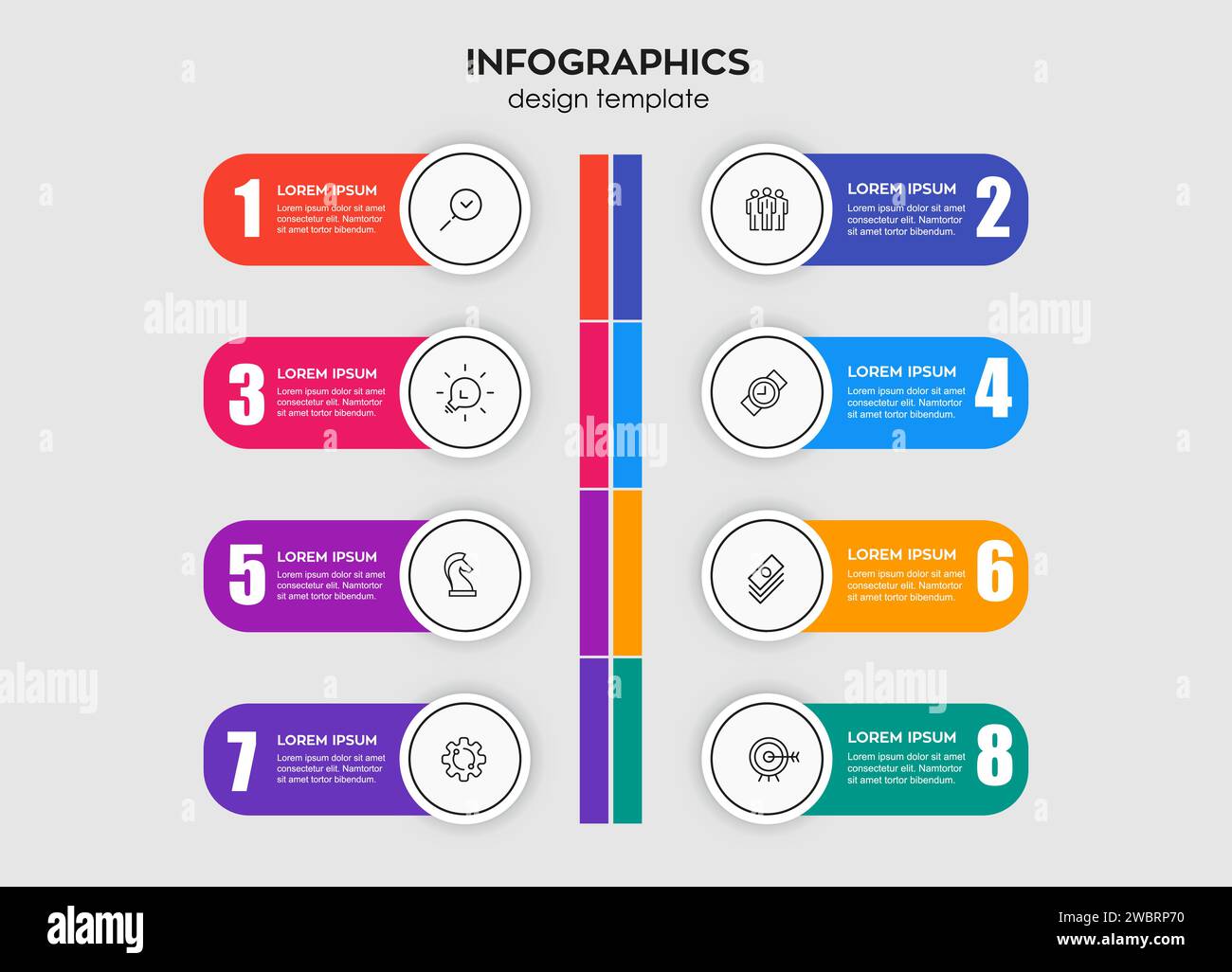 Modern infographic design template vector Stock Vector Image & Art - Alamy