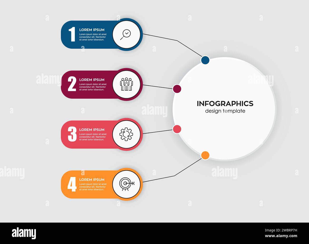 Modern infographic design template vector Stock Vector Image & Art - Alamy