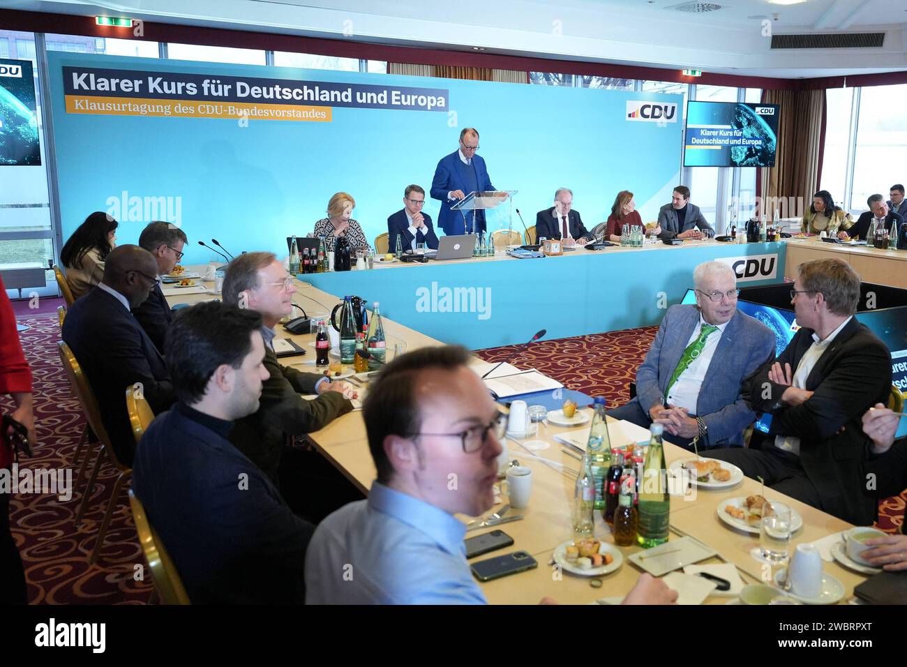 CDU Klausurtagung 2024 Heidelberg CDU Vorsitzender Friedrich Merz bei ...