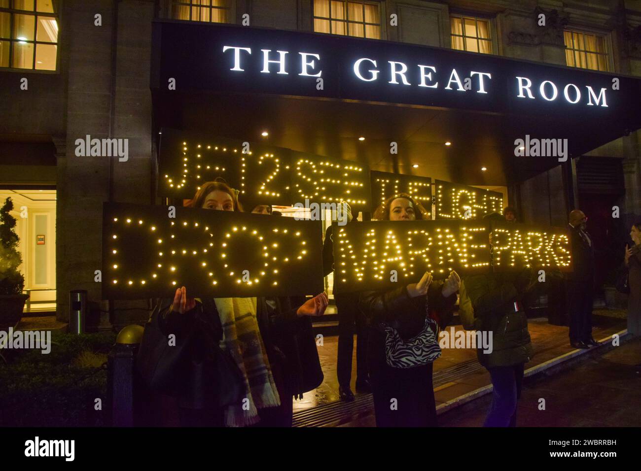 January 11, 2024, London, England, Uk: Activists from PETA stage a ...