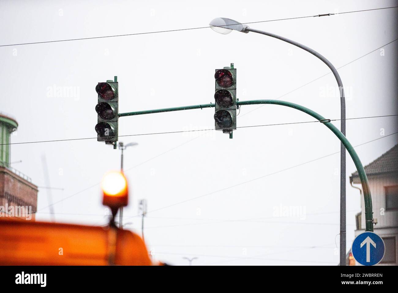 Ampelausfall an einer Essener Kreuzung *** Traffic light failure at an ...