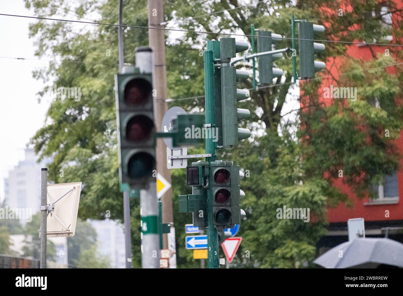 Ampelausfall an einer Essener Kreuzung *** Traffic light failure at an ...