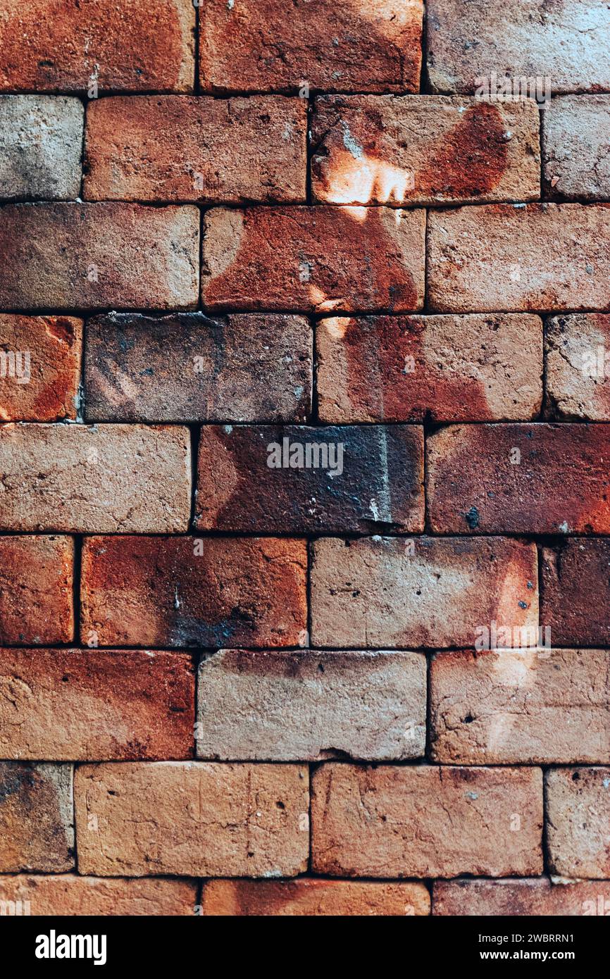 Brick wall pattern background, brick house walls texture close view Stock Photo - Alamy