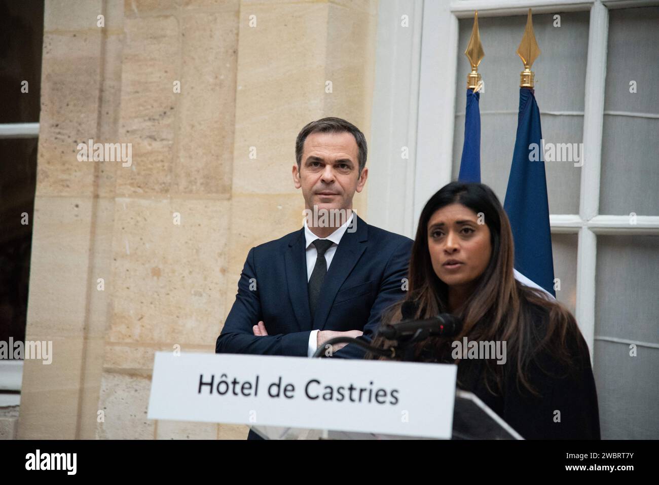 Paris, France. 12th Jan, 2024. Newly appointed French Government's ...