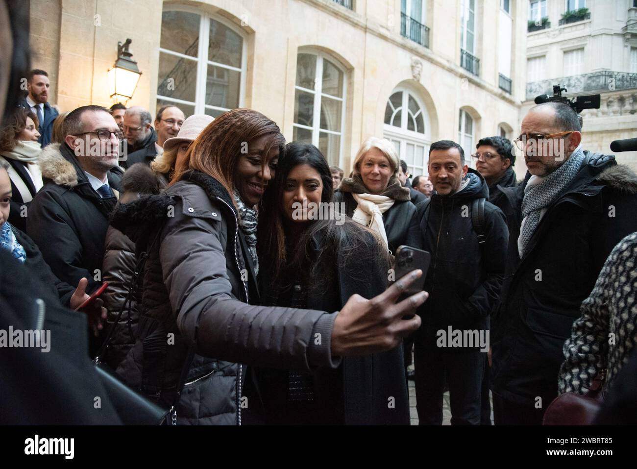 Paris, France. 12th Jan, 2024. Newly appointed French Government's ...
