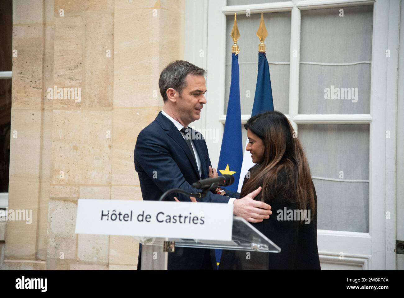 Paris, France. 12th Jan, 2024. Newly appointed French Government's ...