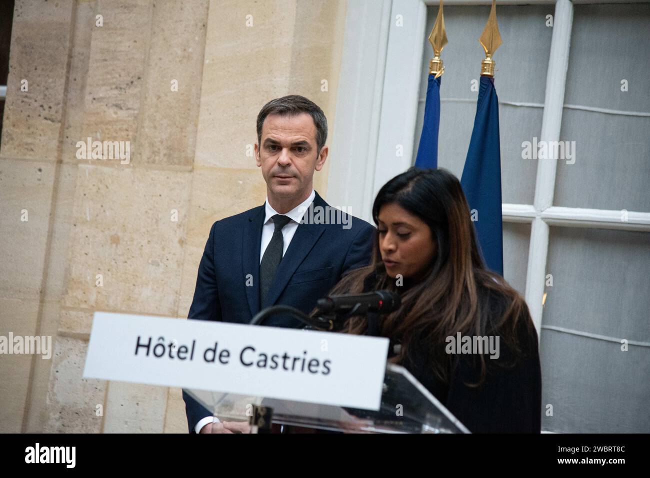 Paris, France. 12th Jan, 2024. Newly appointed French Government's ...