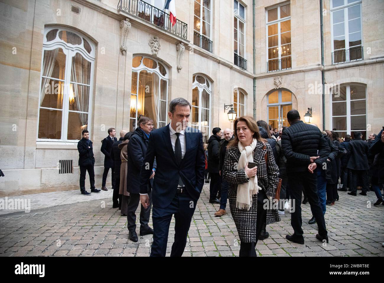 Paris, France. 12th Jan, 2024. Newly appointed French Government's ...