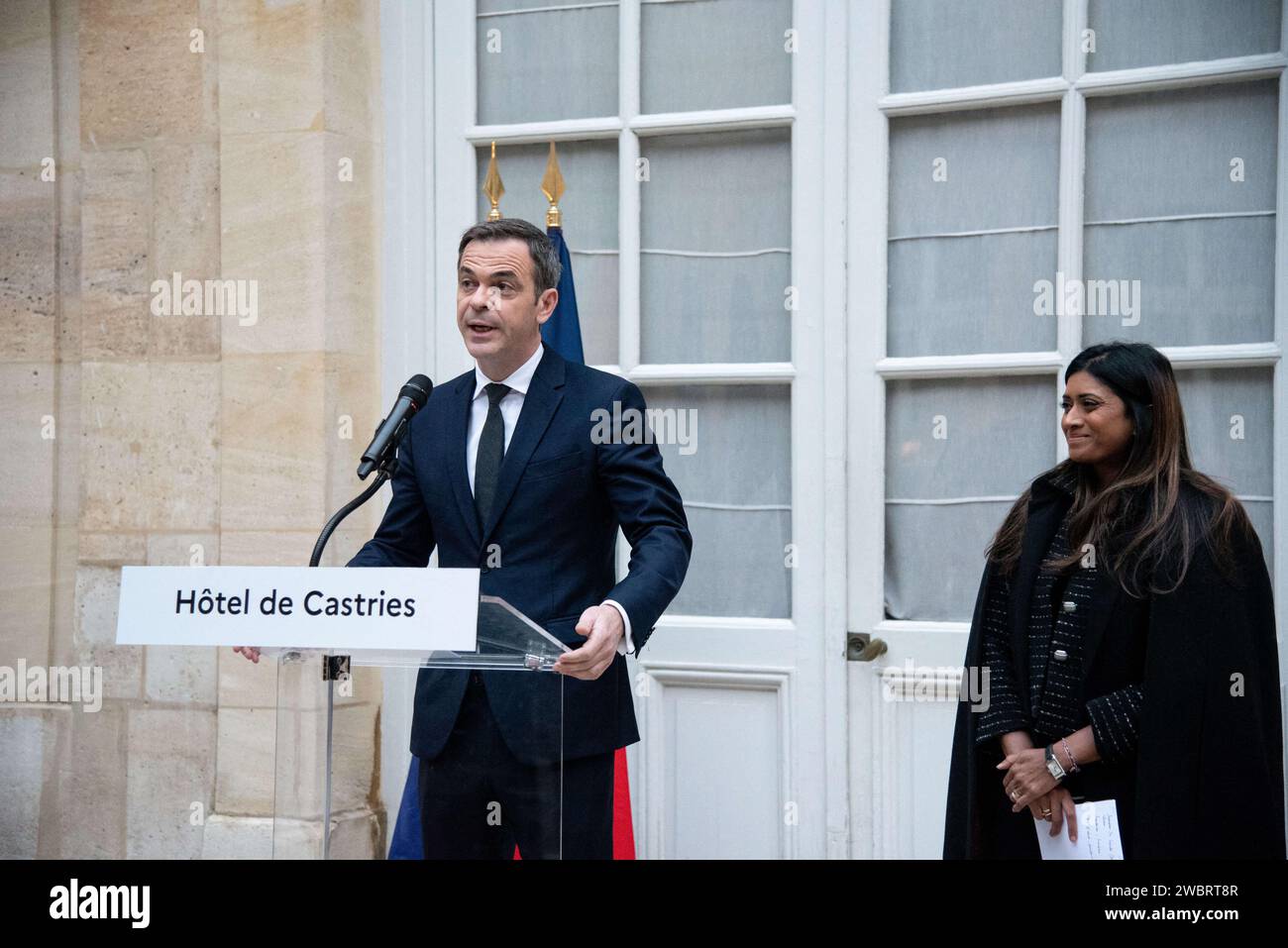 Paris, France. 12th Jan, 2024. Newly appointed French Government's ...