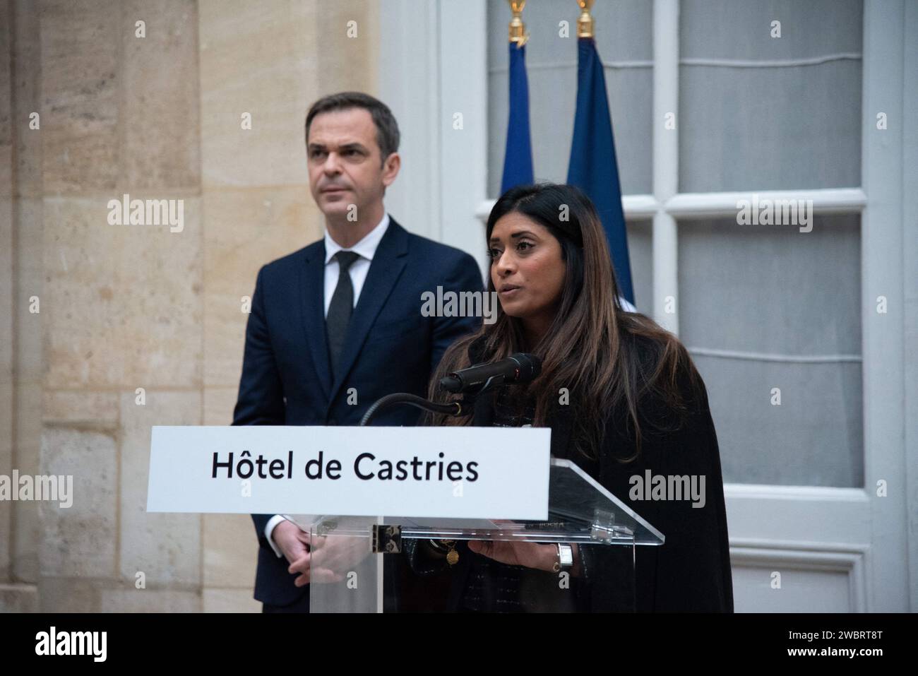 Paris, France. 12th Jan, 2024. Newly appointed French Government's ...