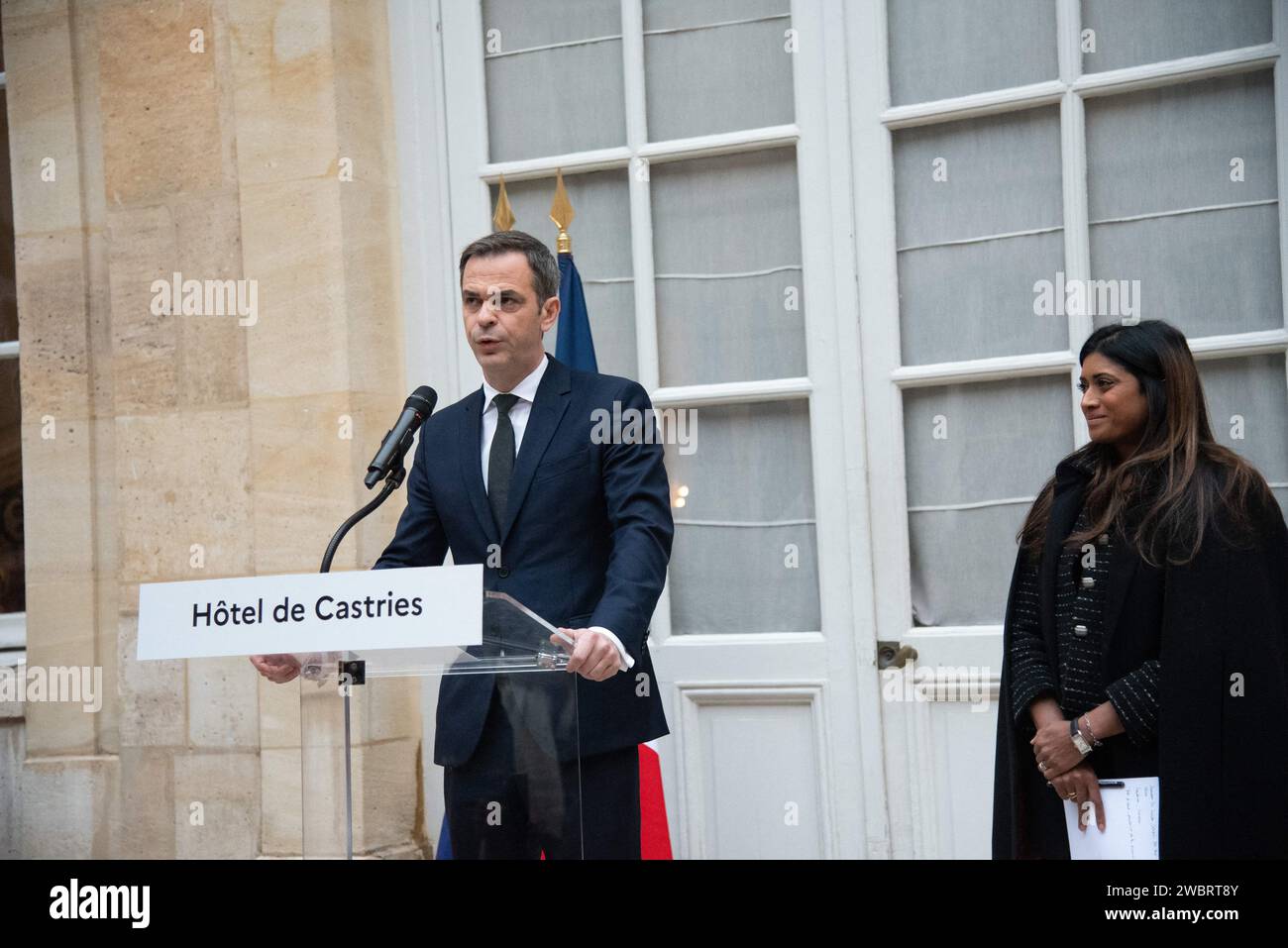 Paris, France. 12th Jan, 2024. Newly appointed French Government's ...
