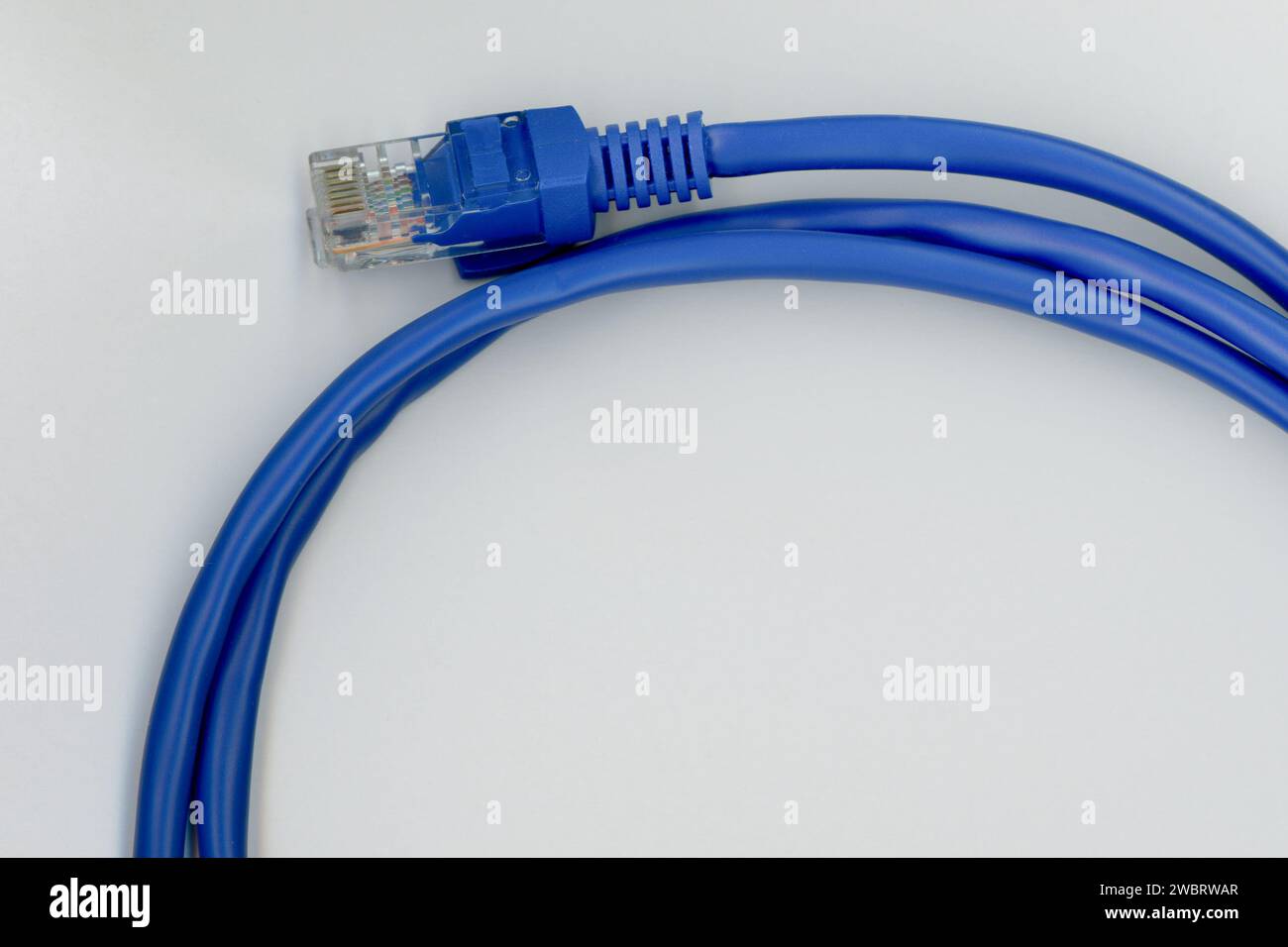 Ethernet Rj45 Lan Cable For High Speed Network Communications Stock ...
