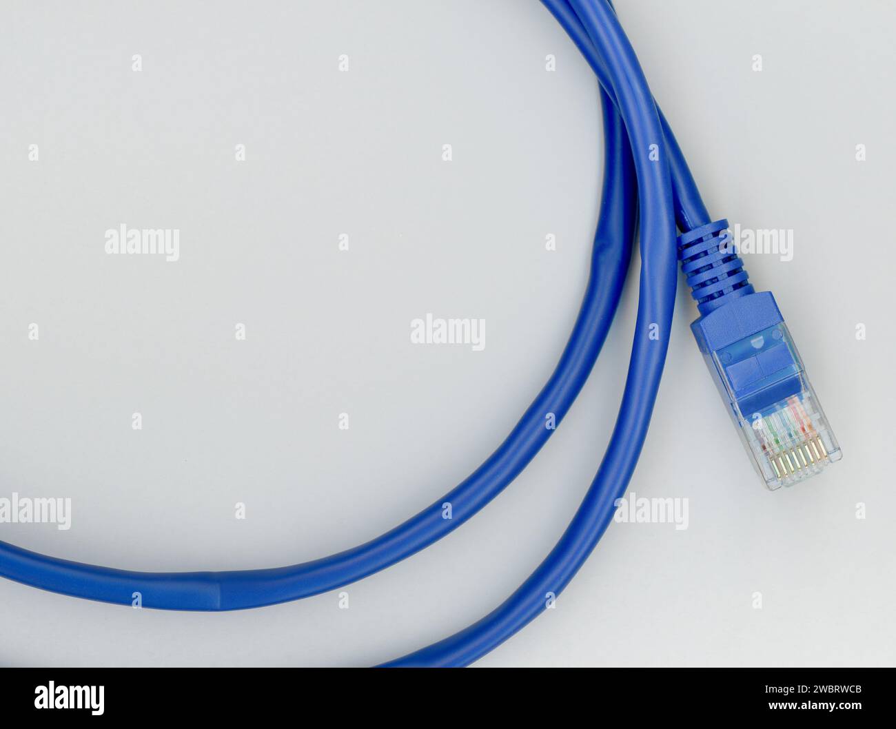 Ethernet Rj45 Lan Cable For High Speed Network Communications Stock ...
