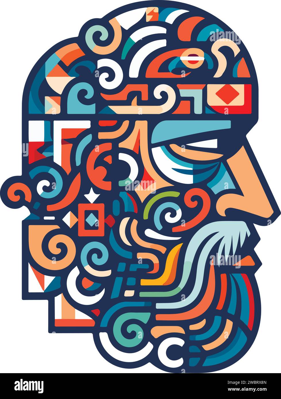 Inca man art Stock Vector Images - Alamy