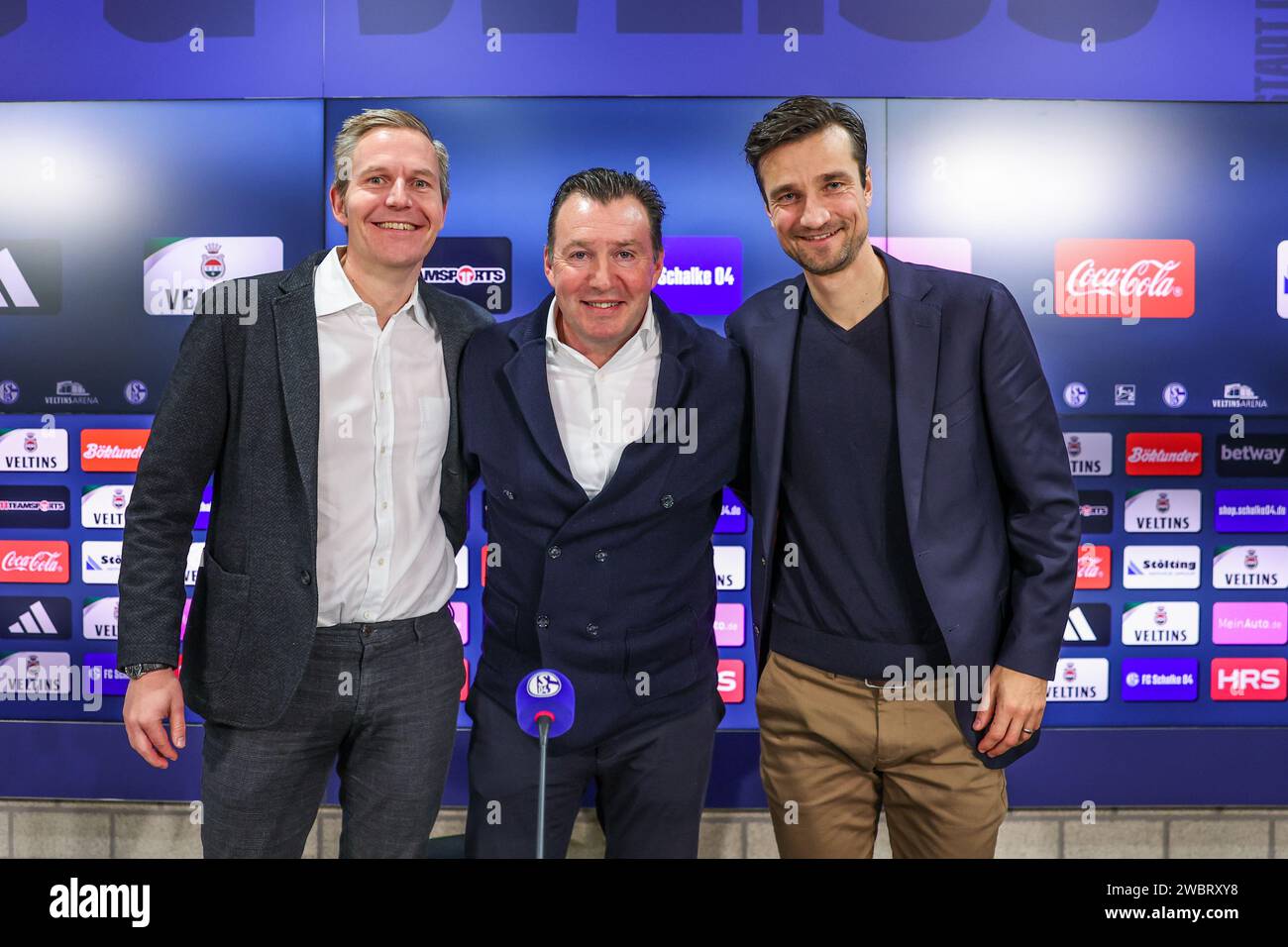 Gelsenkirchen, Germany. 12th Jan, 2024. Soccer: Bundesliga 2, press ...