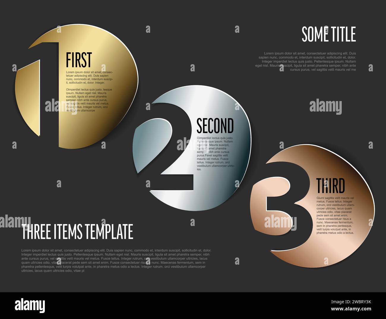 Third numbers Stock Vector Images - Alamy