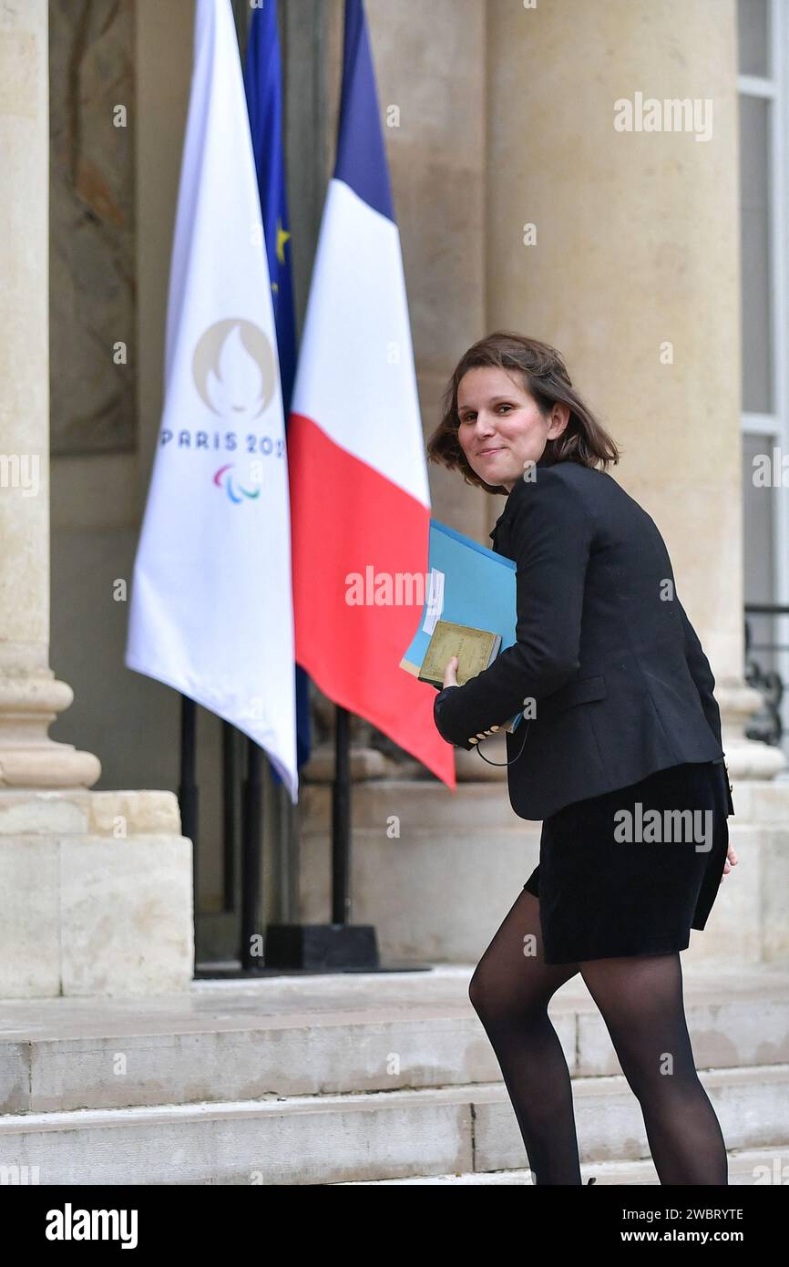 Paris, France. 12th Jan, 2024. French Junior Minister for the Relations ...
