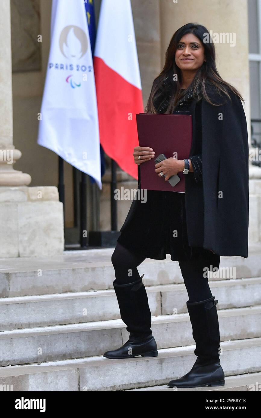 Paris, France. 12th Jan, 2024. French Government's Spokesperson Prisca ...