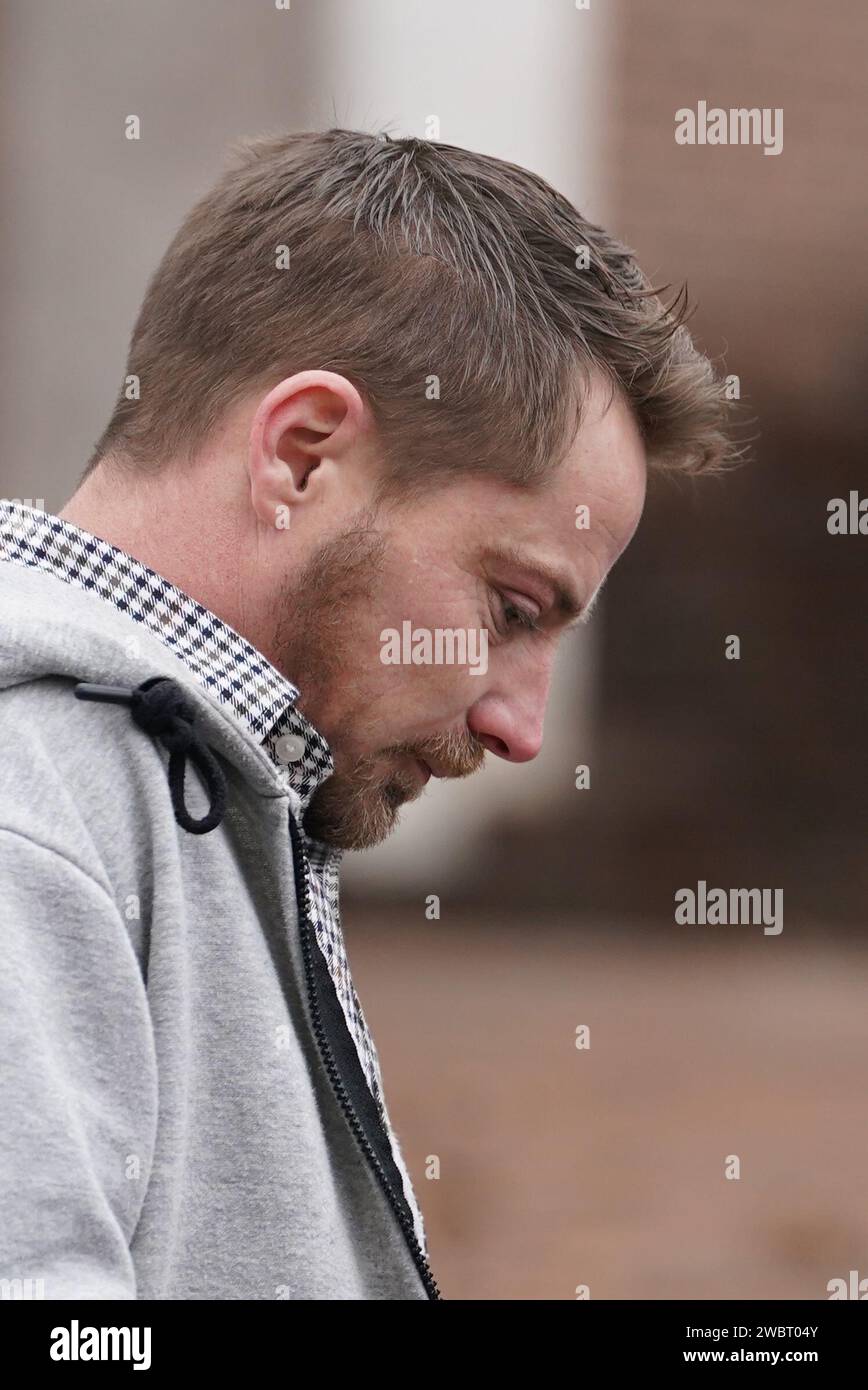 Sam Phillips, the father of Alfie Phillips, leaving Maidstone Crown ...