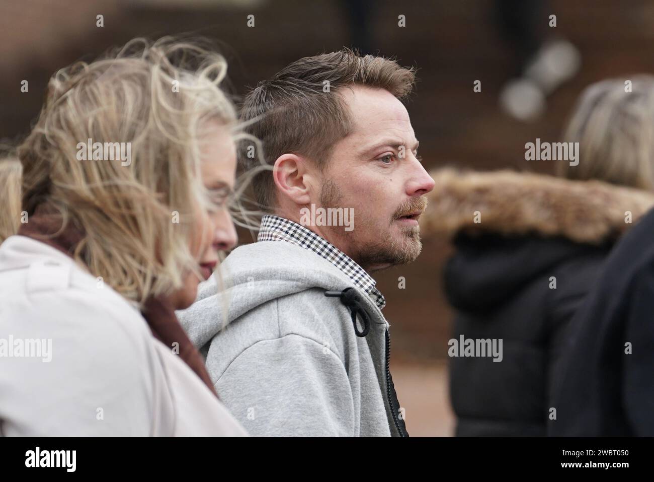 Sam Phillips, the father of Alfie Phillips, leaving Maidstone Crown ...